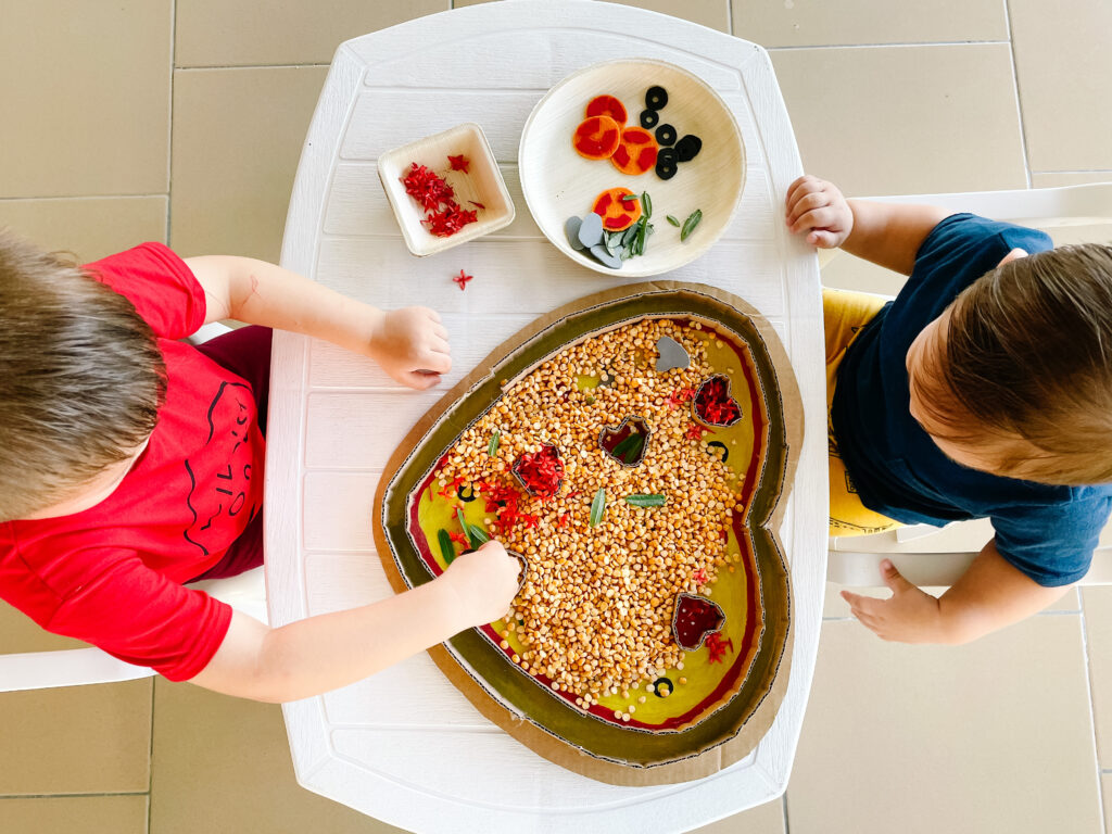 Heart Pizza Sensory Puzzle
