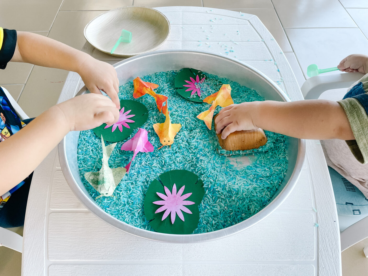 Koi Fish Sensory Bin