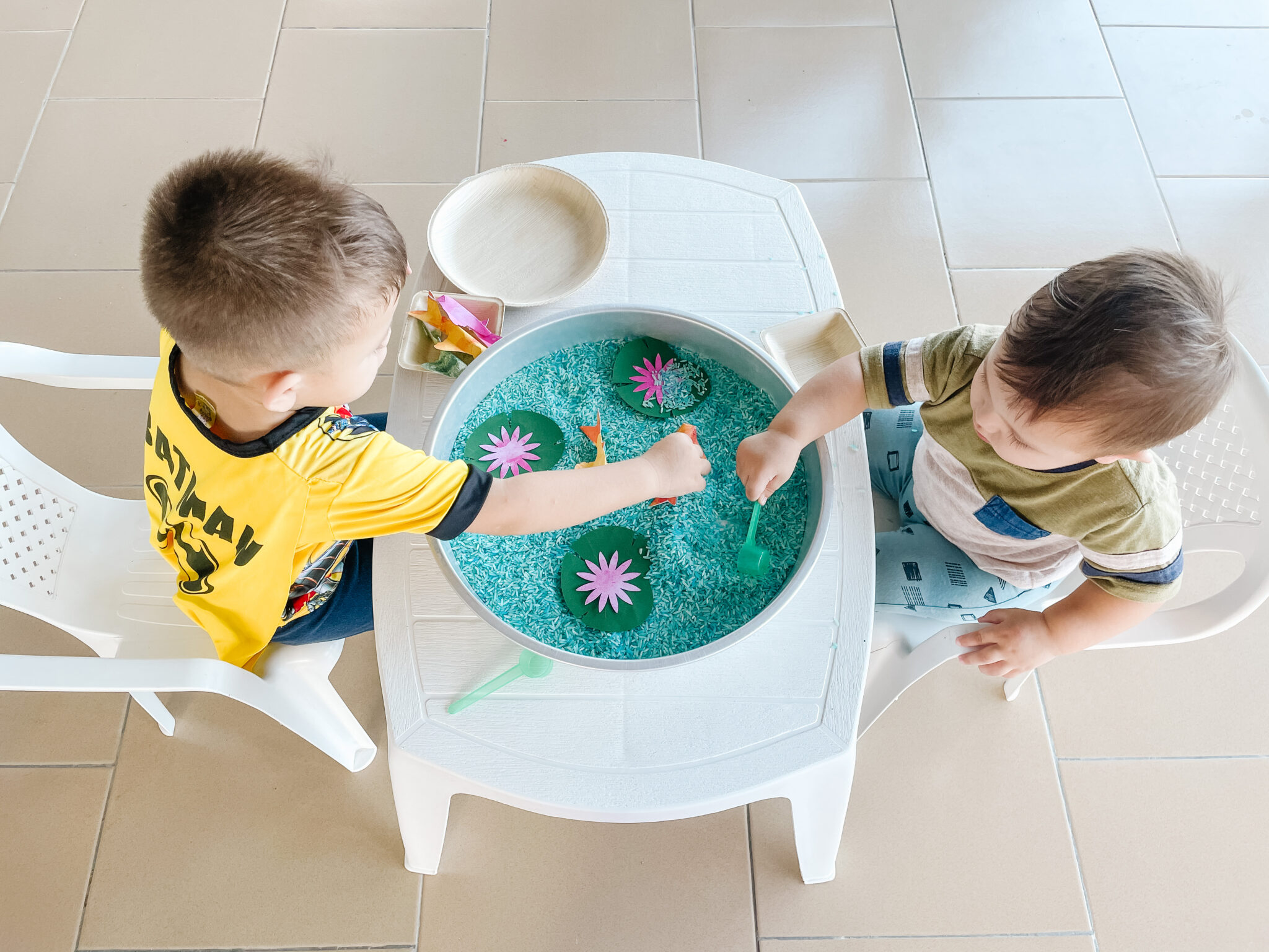 Koi Fish Sensory Bin