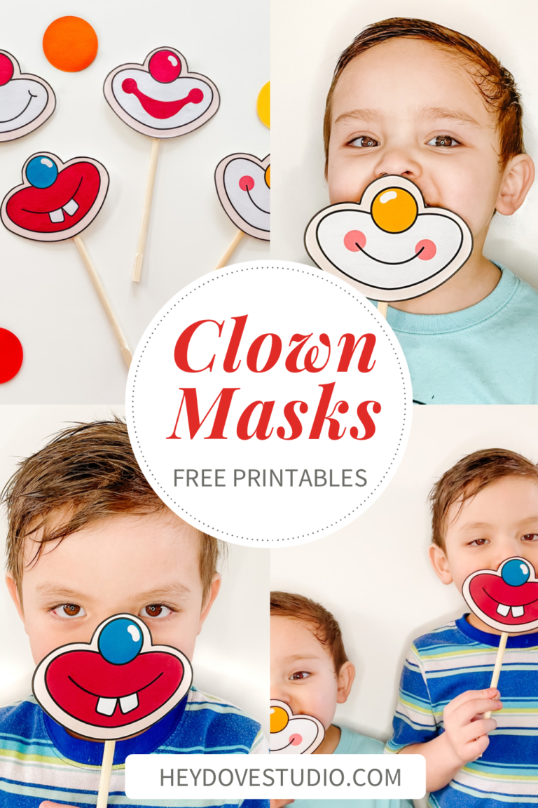 DIY Clown Mask Printables