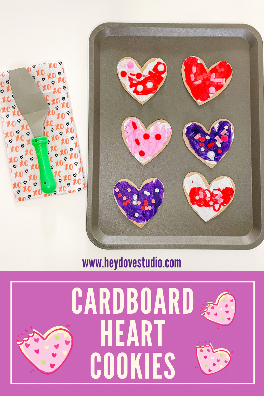 Cardboard Heart Cookies