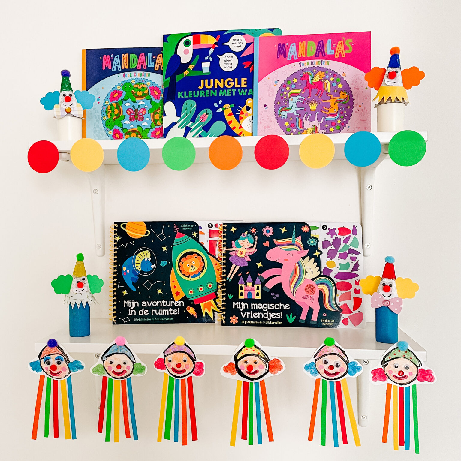 TP Roll Clown Stamp Craft