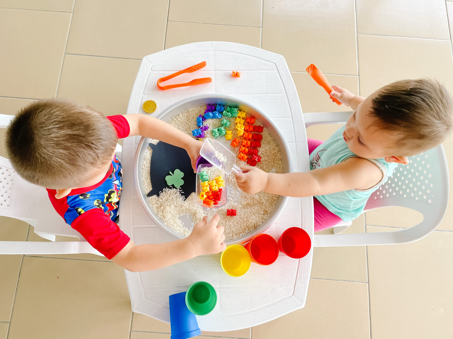 Pot of Gold Sensory Bin
