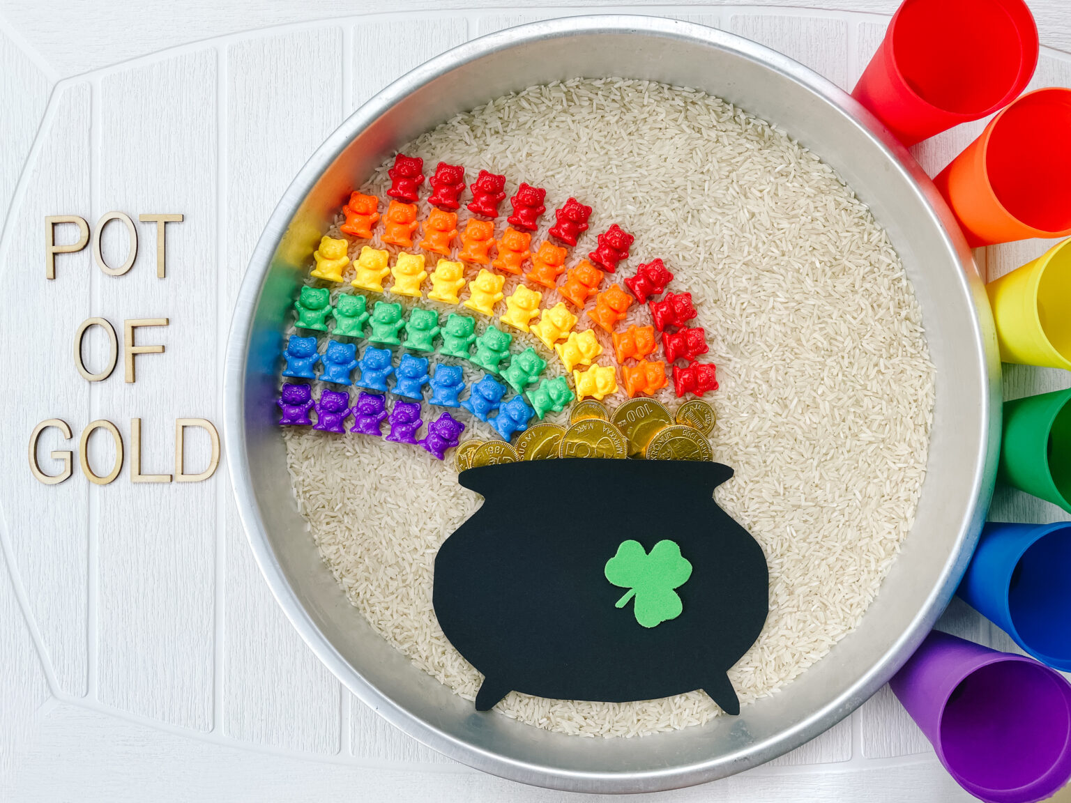 Pot of Gold Sensory Bin