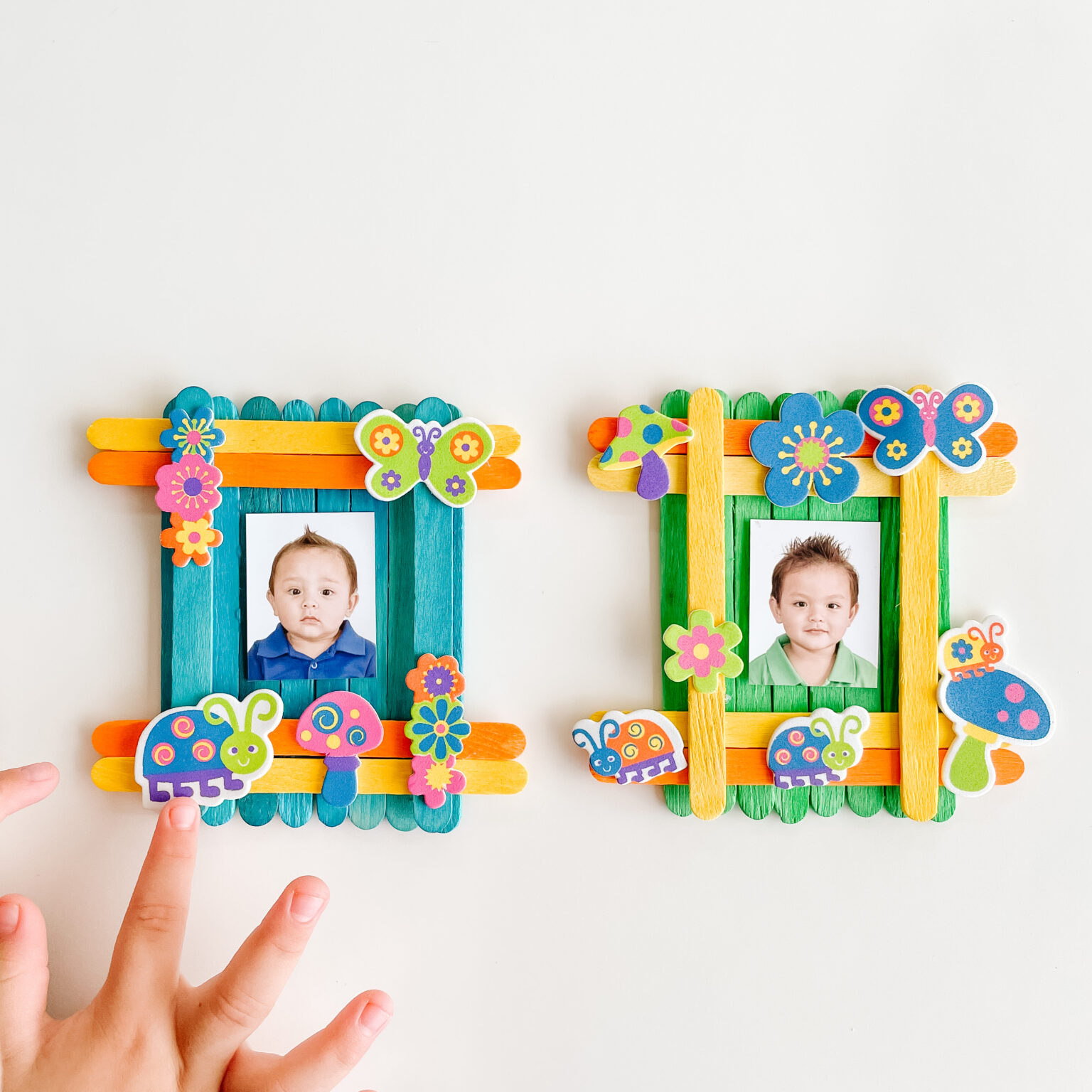 Spring Popsicle Photo Frames