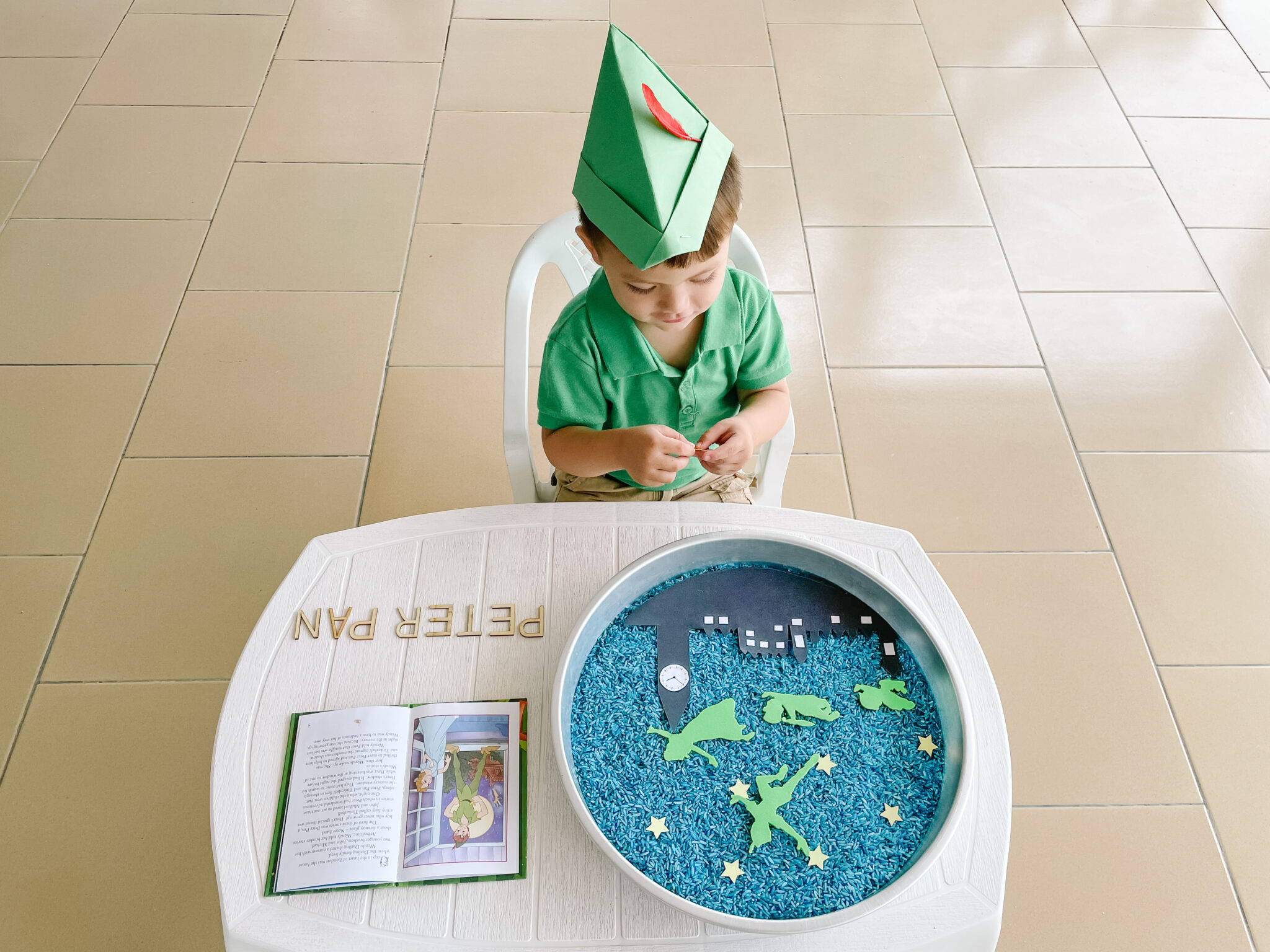 Peter Pan Sensory Bin