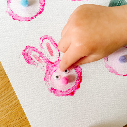 Bunny Stamping Art