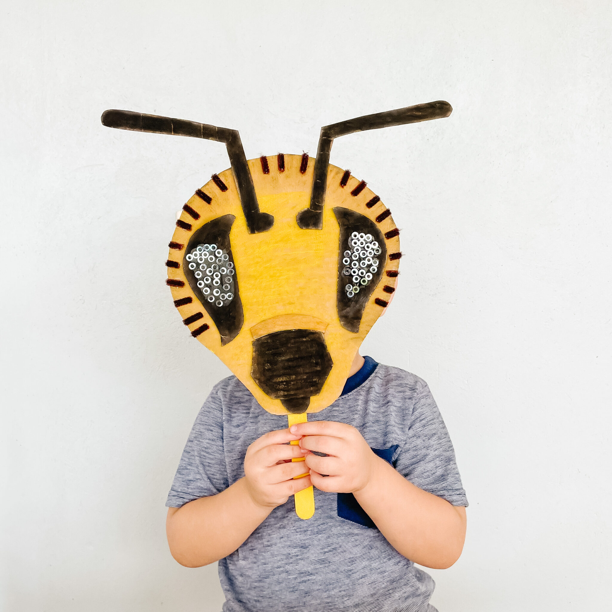 DIY Cardboard Bee Mask