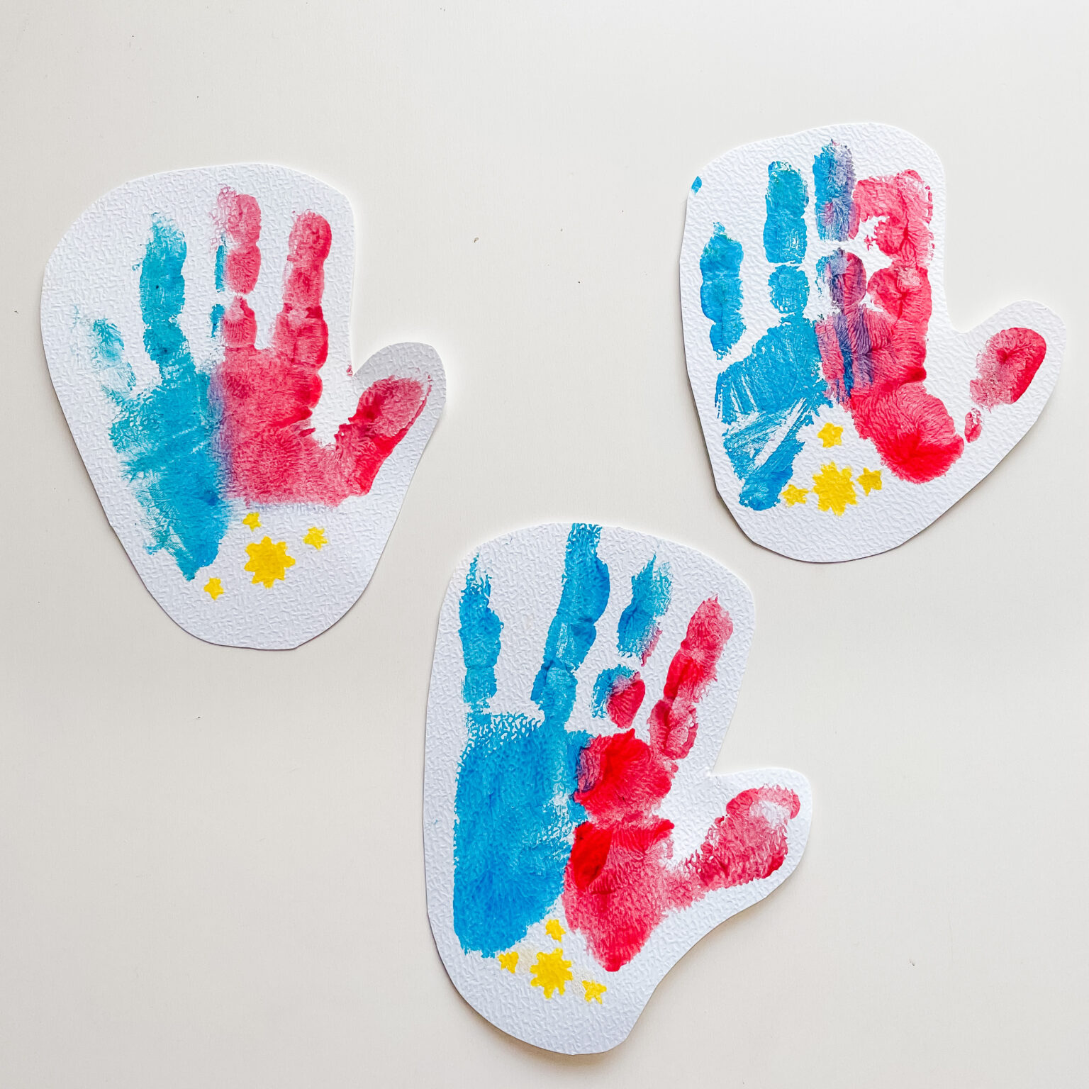 Philippine Flag Handprint Art