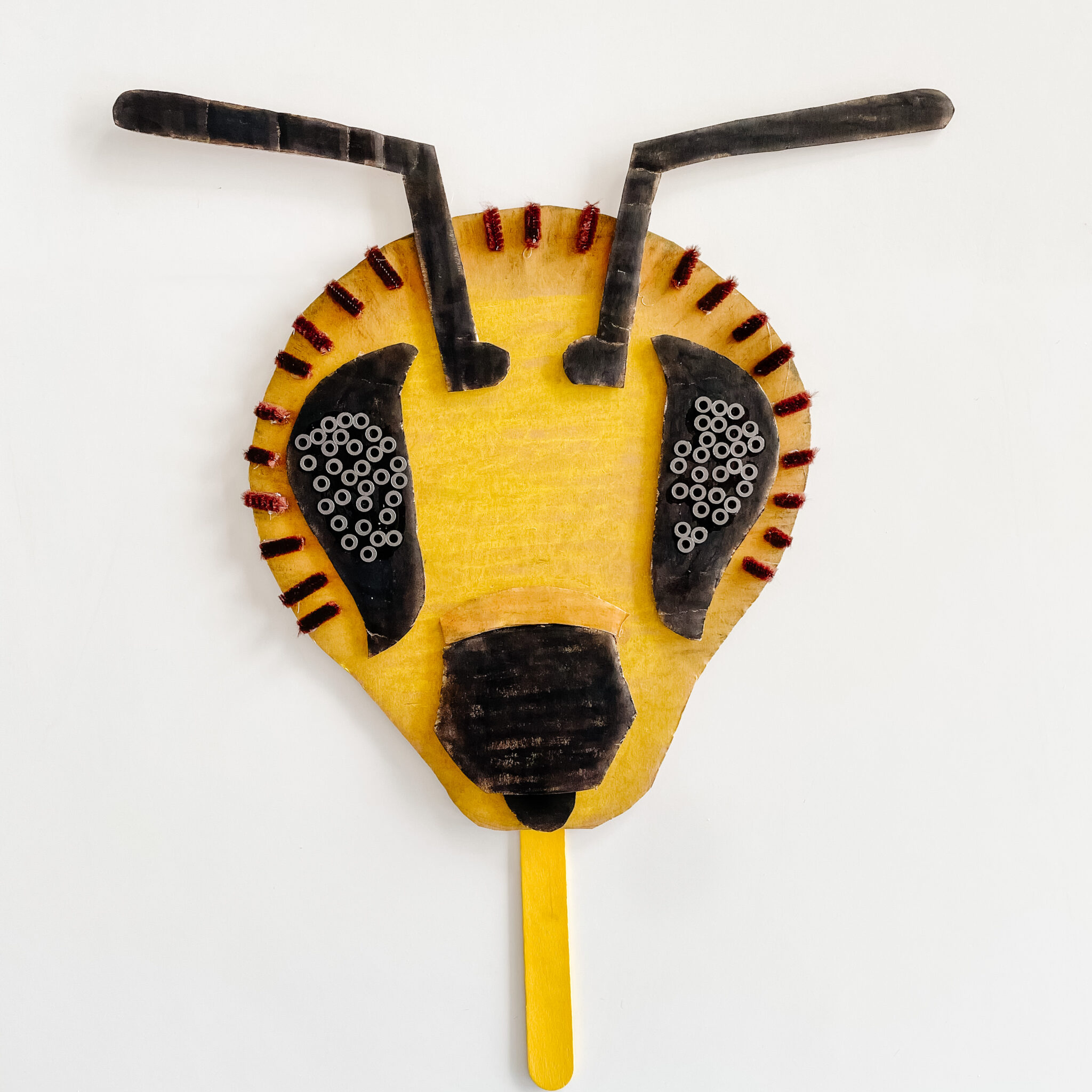 DIY Cardboard Bee Mask