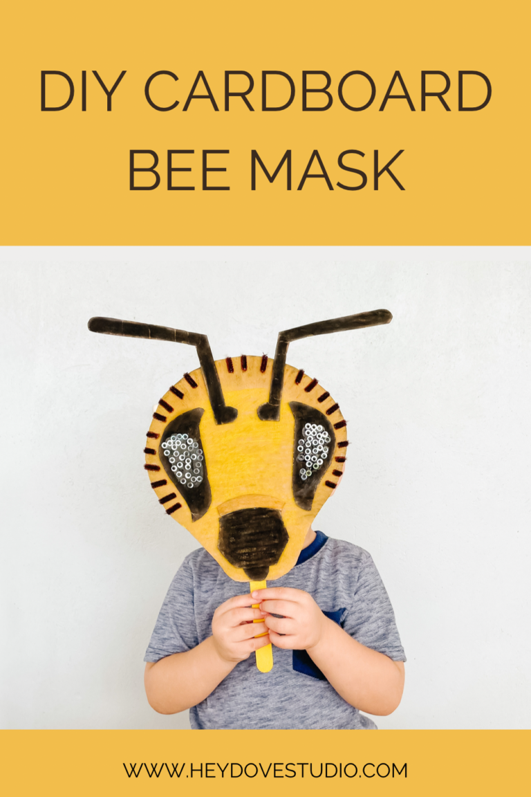 DIY Cardboard Bee Mask