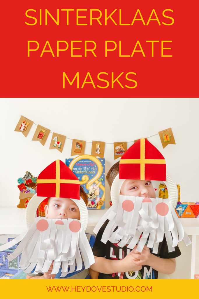 Sinterklaas Paper Plate Masks