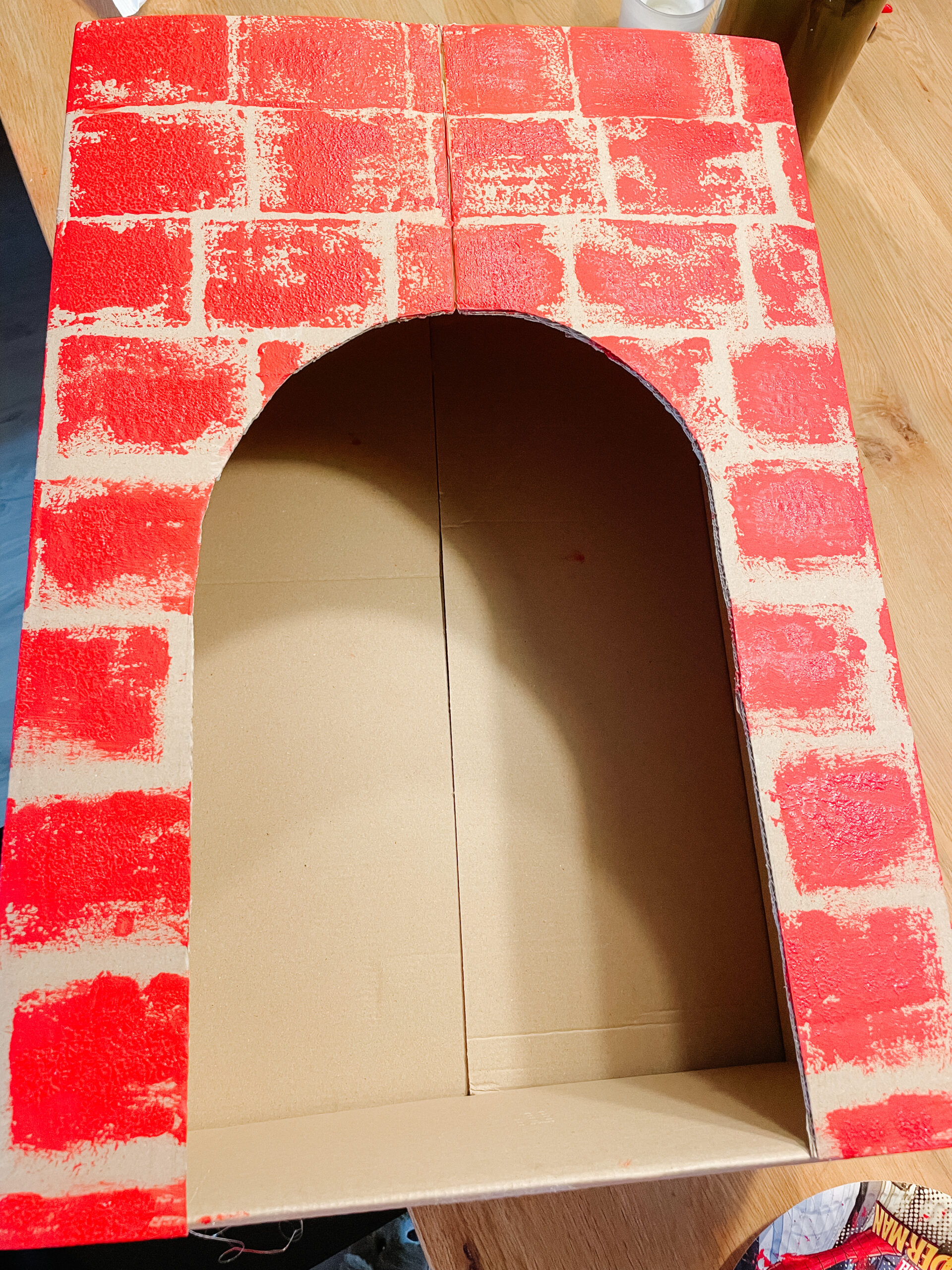 DIY Carboard Fireplace