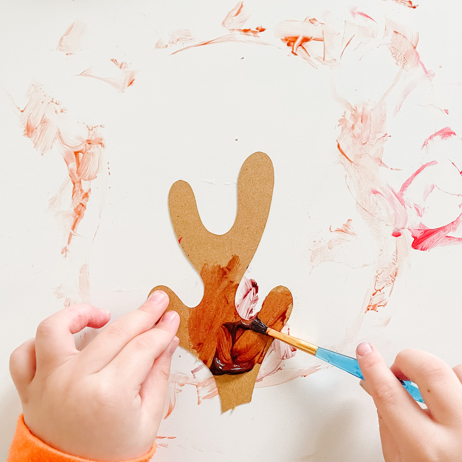 Cardboard Rudolph Masks